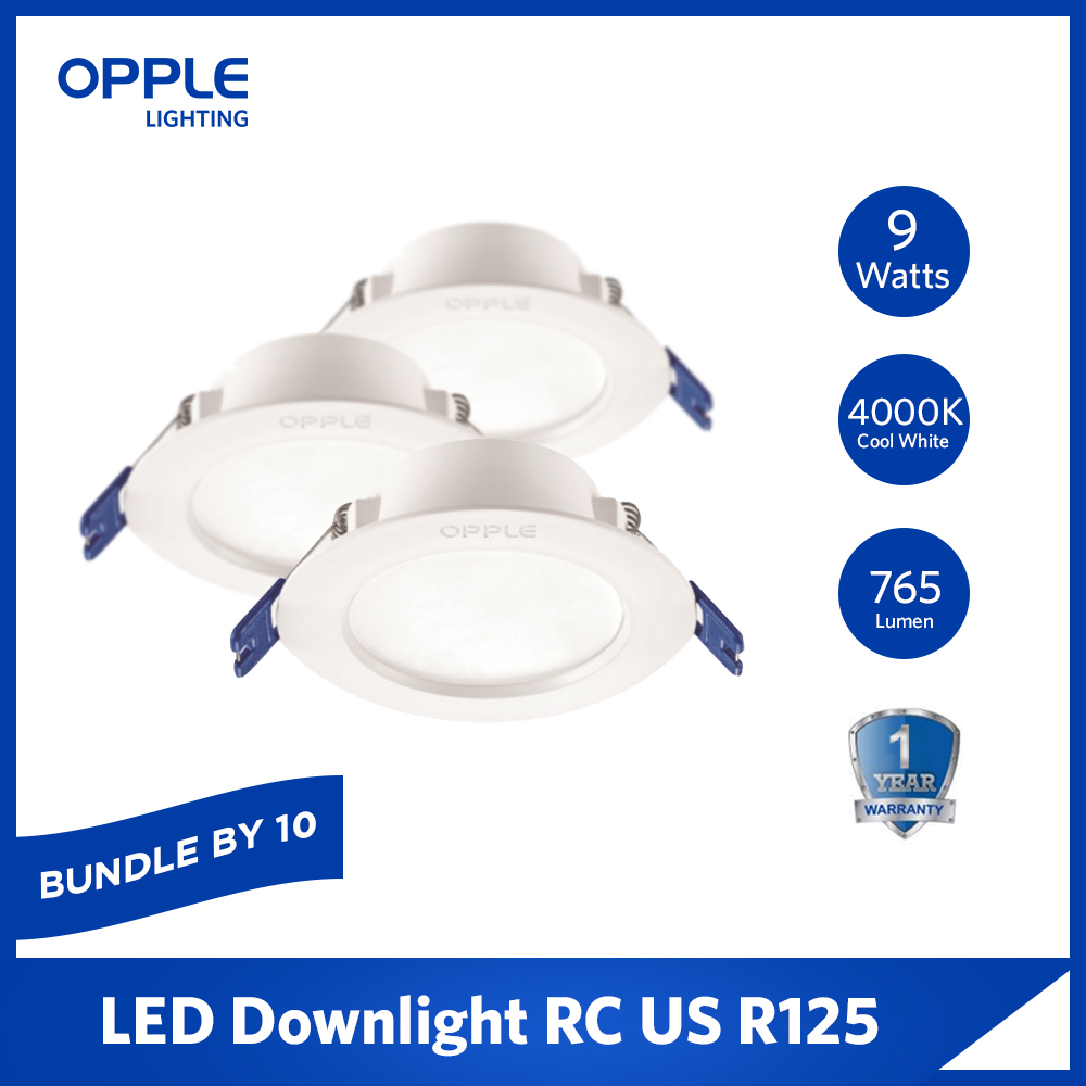 OPPLE LED Downlight RC-US R125 9watts Cool White Angle beam Light, For ...