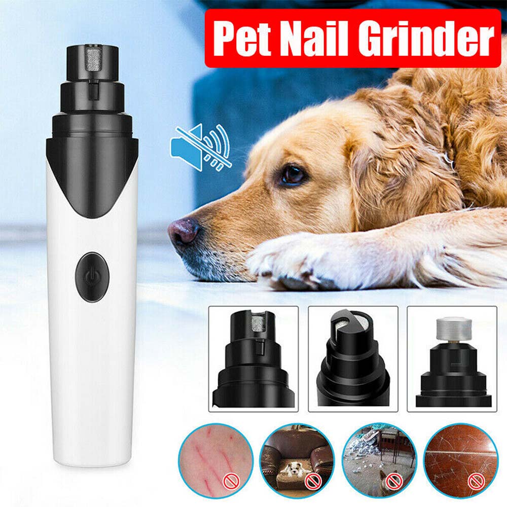 Painless Pet Nail Trimmer Pet Nail Polisher Electric Nail File for ...