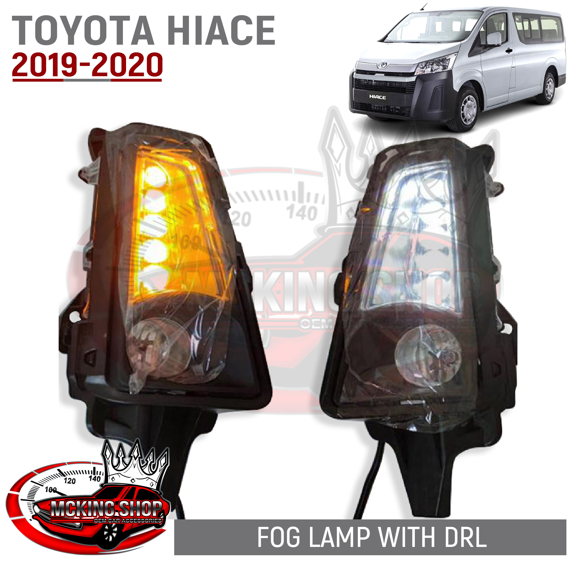 Toyota Hiace Commuter Deluxe 2019-2020 Foglamp Assembly with DRL ...