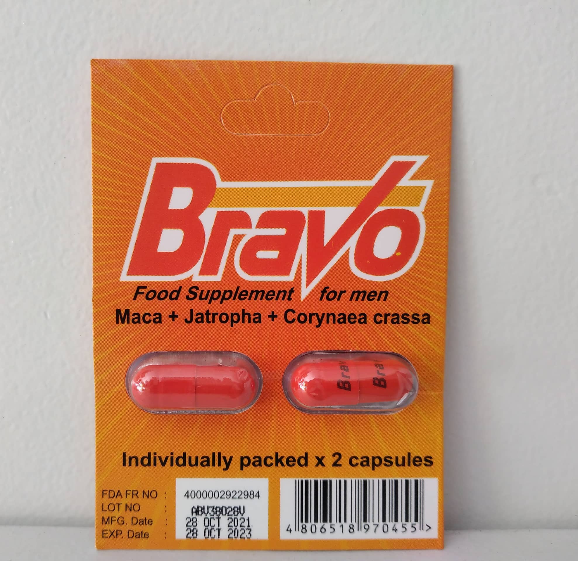 BRAVO FOOD SUPPLEMENT FOR MEN 2'S | Lazada PH