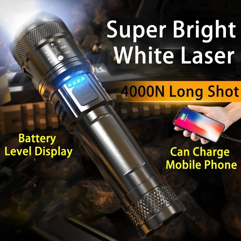 Led Flashlight Rechargeable Waterproof with Powerbank Heavy Duty ...