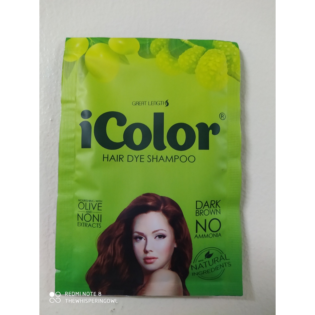 v;2Great Length Lengths iColor Plus Hair Dye Shampoo No Ammonia Brown ...