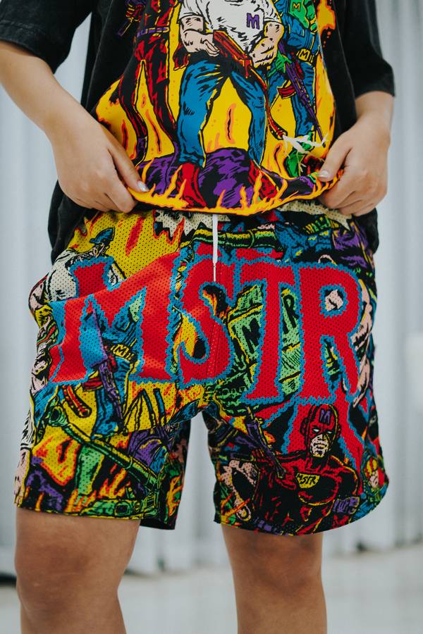 MSTR Co. - WAR COMICS MESH SHORT (BLACK) | Lazada PH