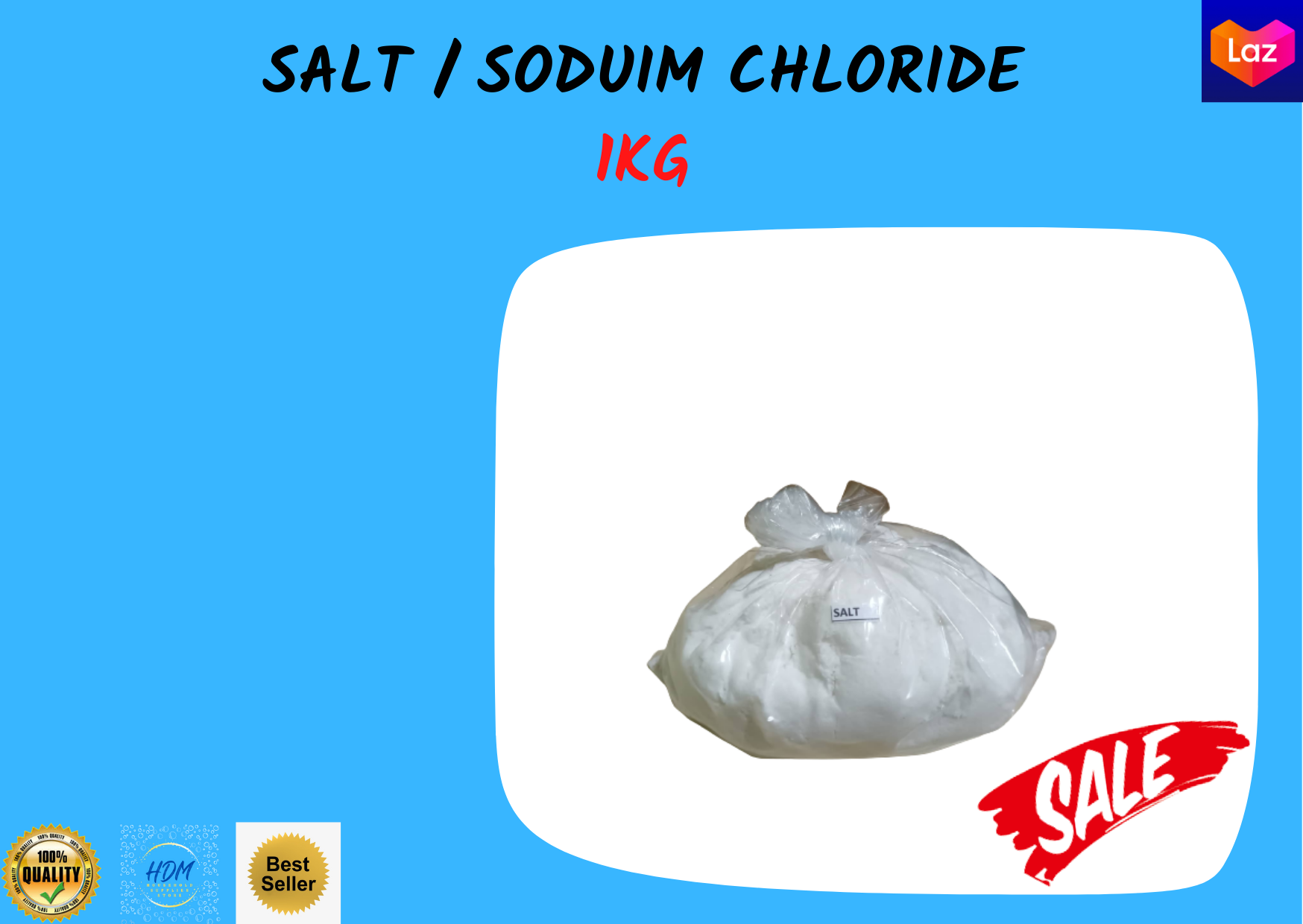 salt thickener 1kilo for dishwashing, car shampoo, liquid detergent ...