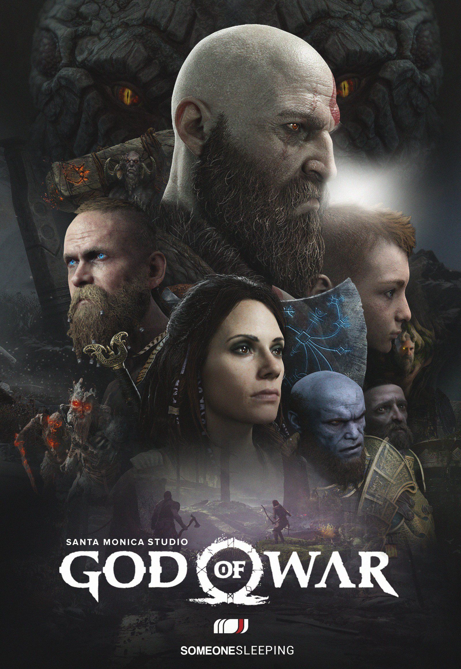 God Of War : Gaming Poster, Laminated Poster & Sticker Wallpaper Poster ...