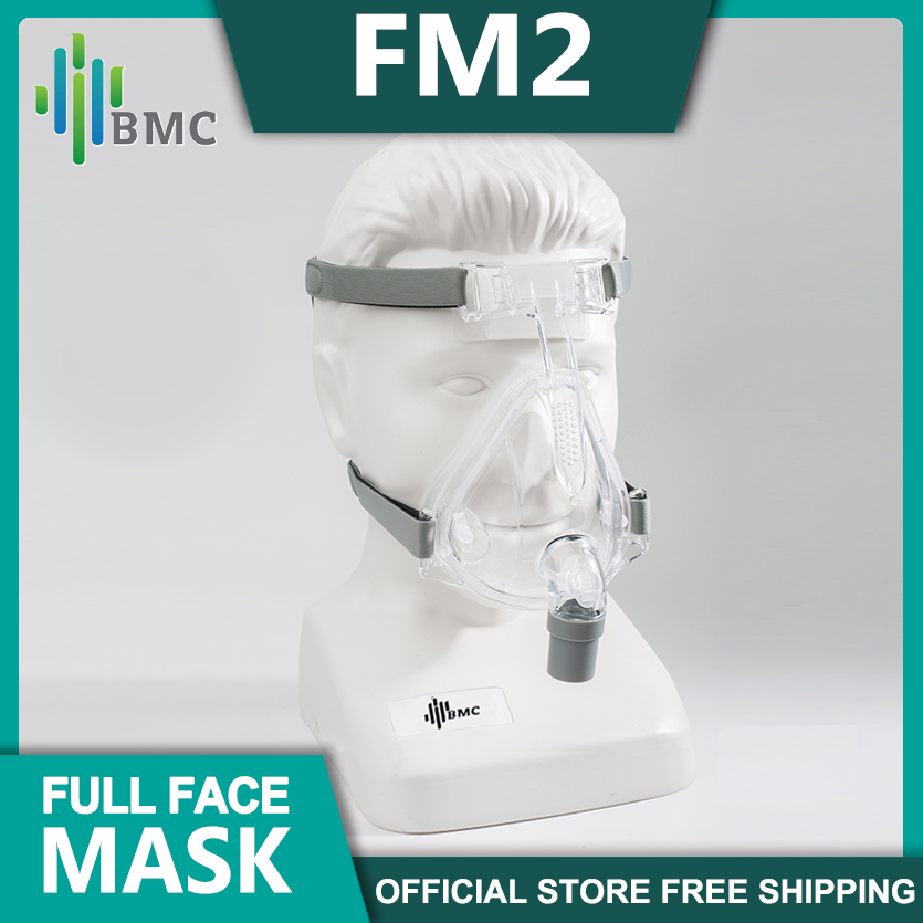 BMC FM2 CPAP Full Face Mask L/Large Size Auto CPAP APAP BIPAP Cushions ...