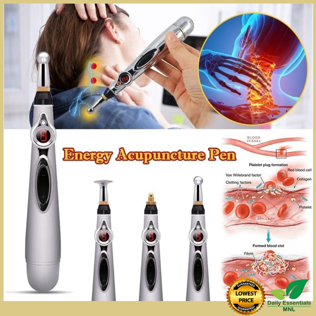 Electronic Acupuncture Pen Meridian Body Pulse Massager Pain Relief ...