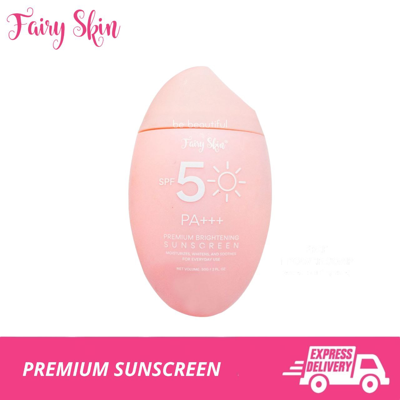 Fairy Skin Premium Brightening Sunscreen SPF50 PA+++ (50grams) | Lazada PH