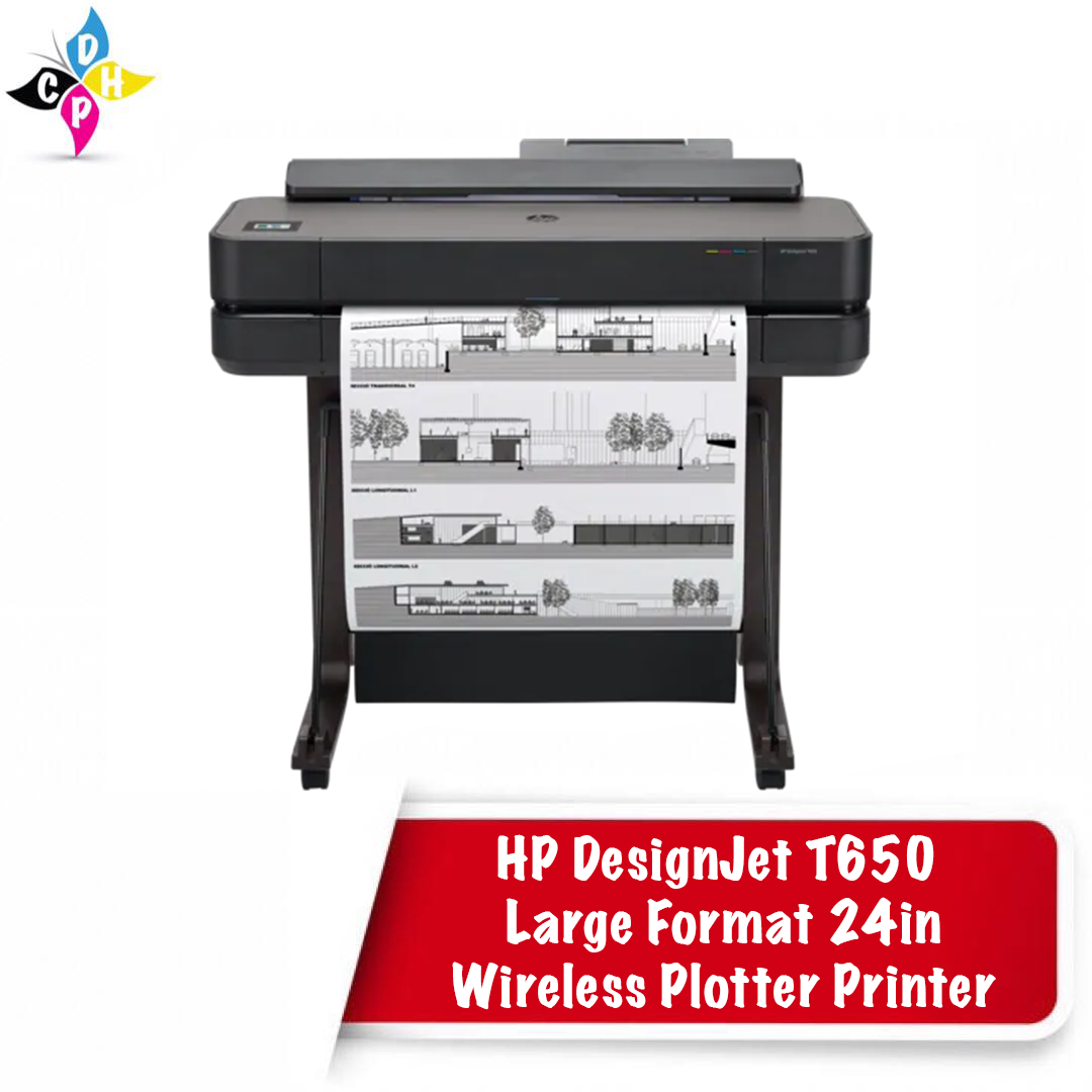 HP DesignJet T650 24in Large Format Wireless Plotter Printer | Lazada PH