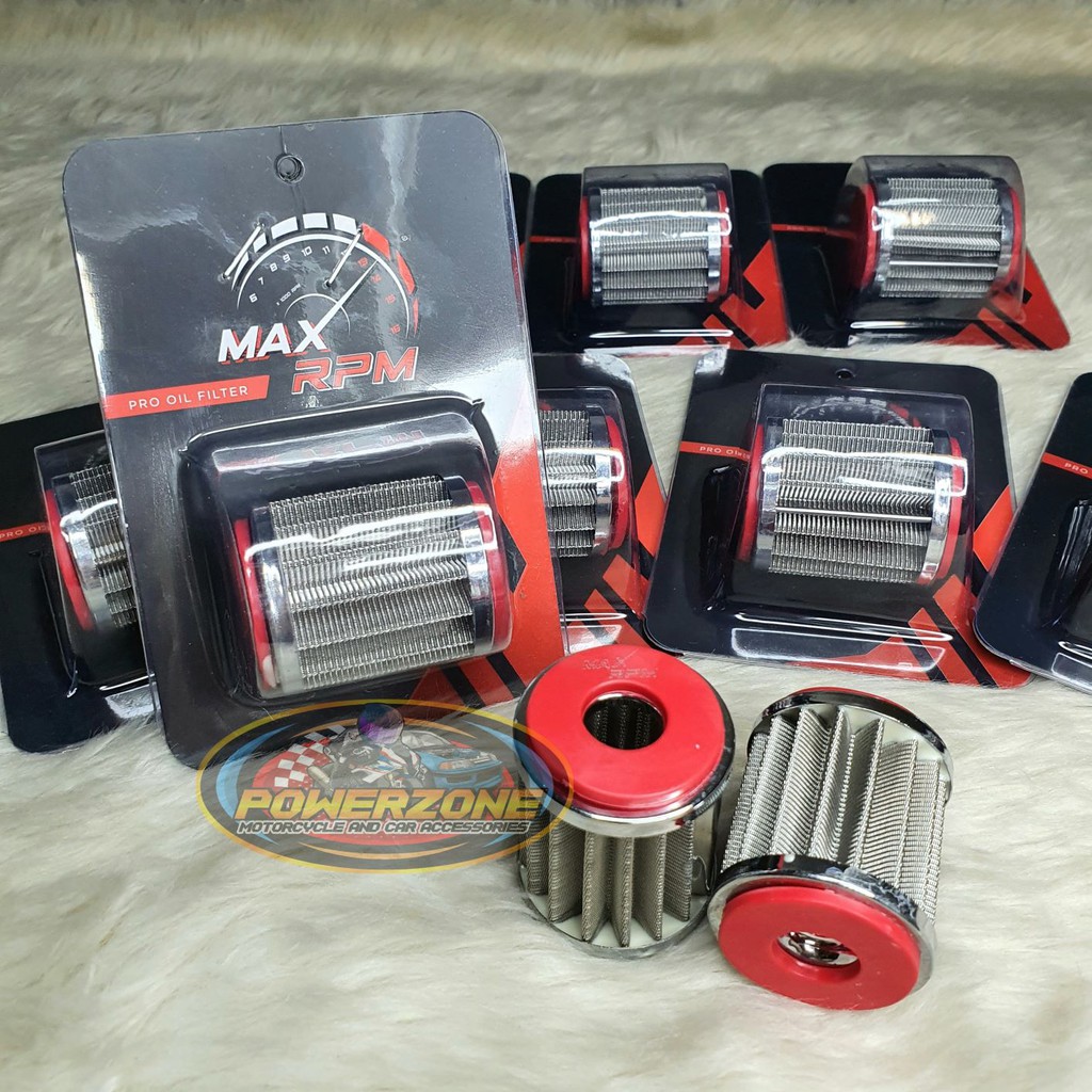 MAX RPM MOTORCYCLE STAINLESS WASHABLE OIL FILTER for SNIPER150 ...