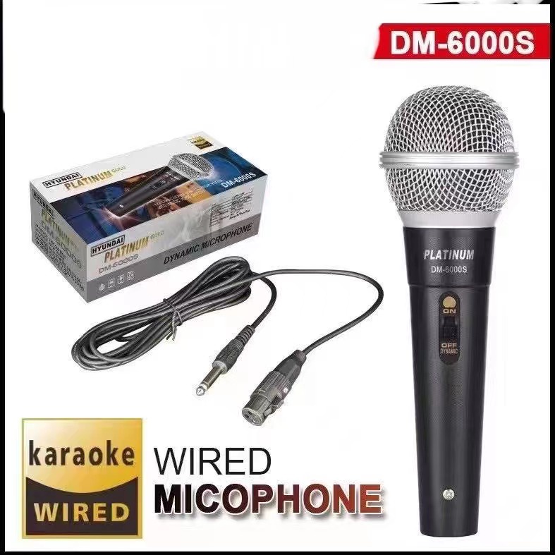 TTC#Hyundai Platinum DM-6000S Dynamic Microphone | Lazada PH