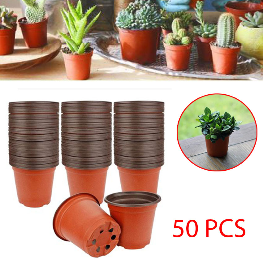 50PCS PASOLUMA001 -Home Garden Plant Pot Flower Seedling Pots Flower ...