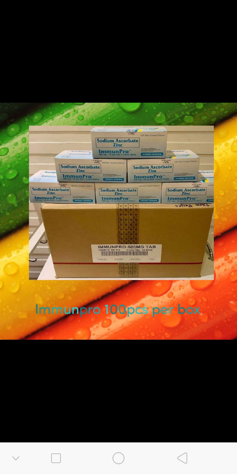 Immunpro po vitamin C (SODIUM ASCORBATE + ZINC )100Pcs per box | Lazada PH