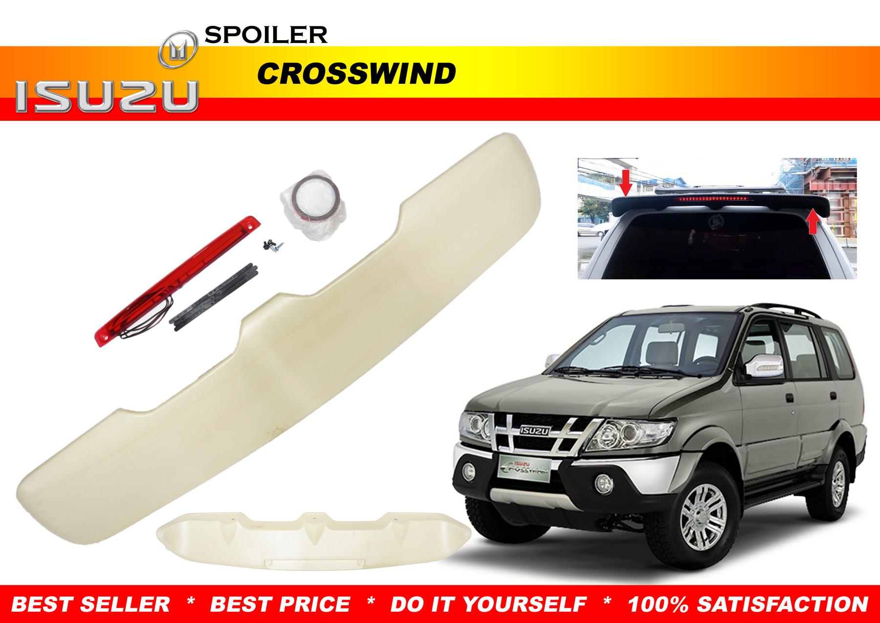 Trunk Spoiler Wing Unpainted with LED Light For Isuzu Crosswind | Lazada PH