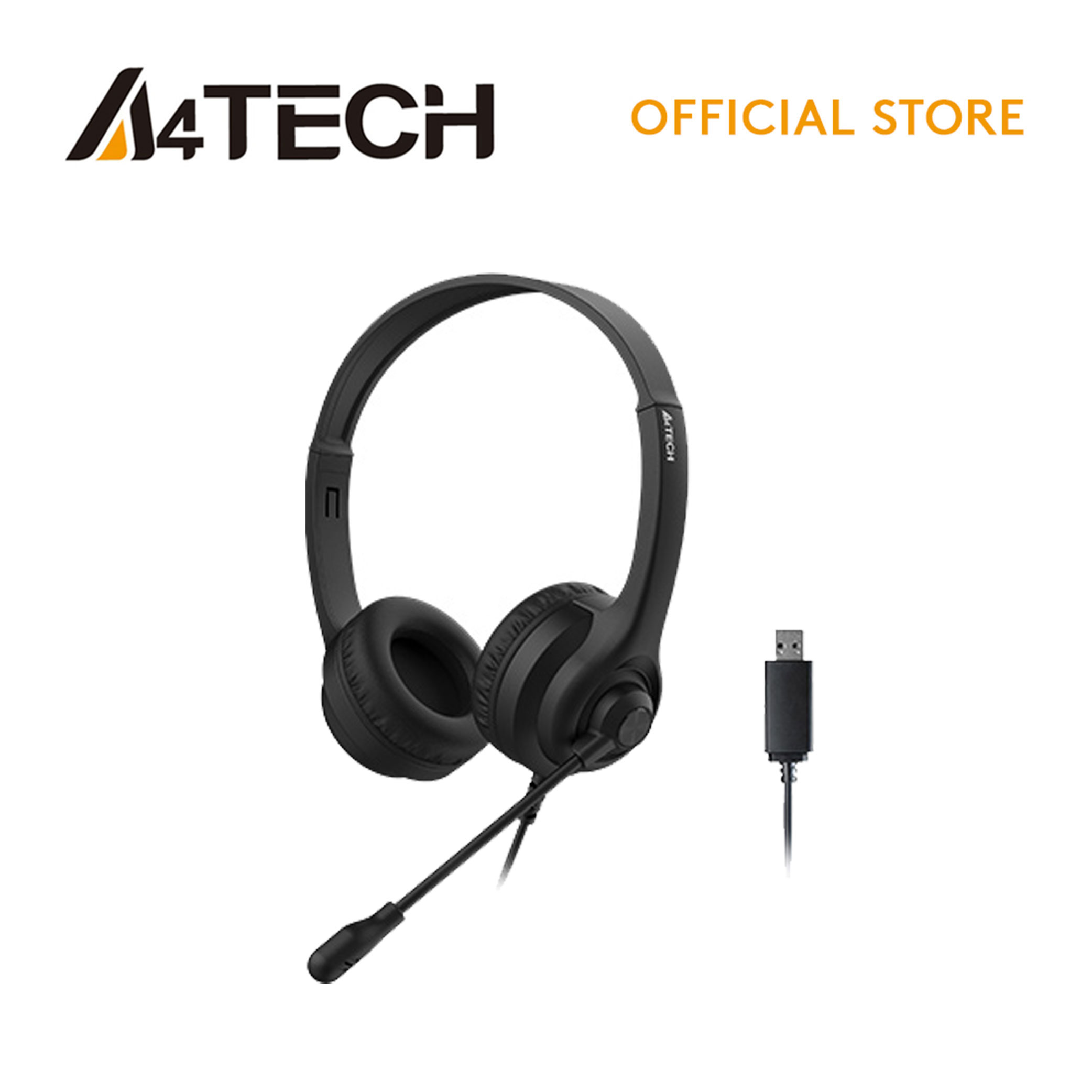 A4Tech HU-8 Rotatable Omni-Directional Mic Wired On Ear USB Stereo ...