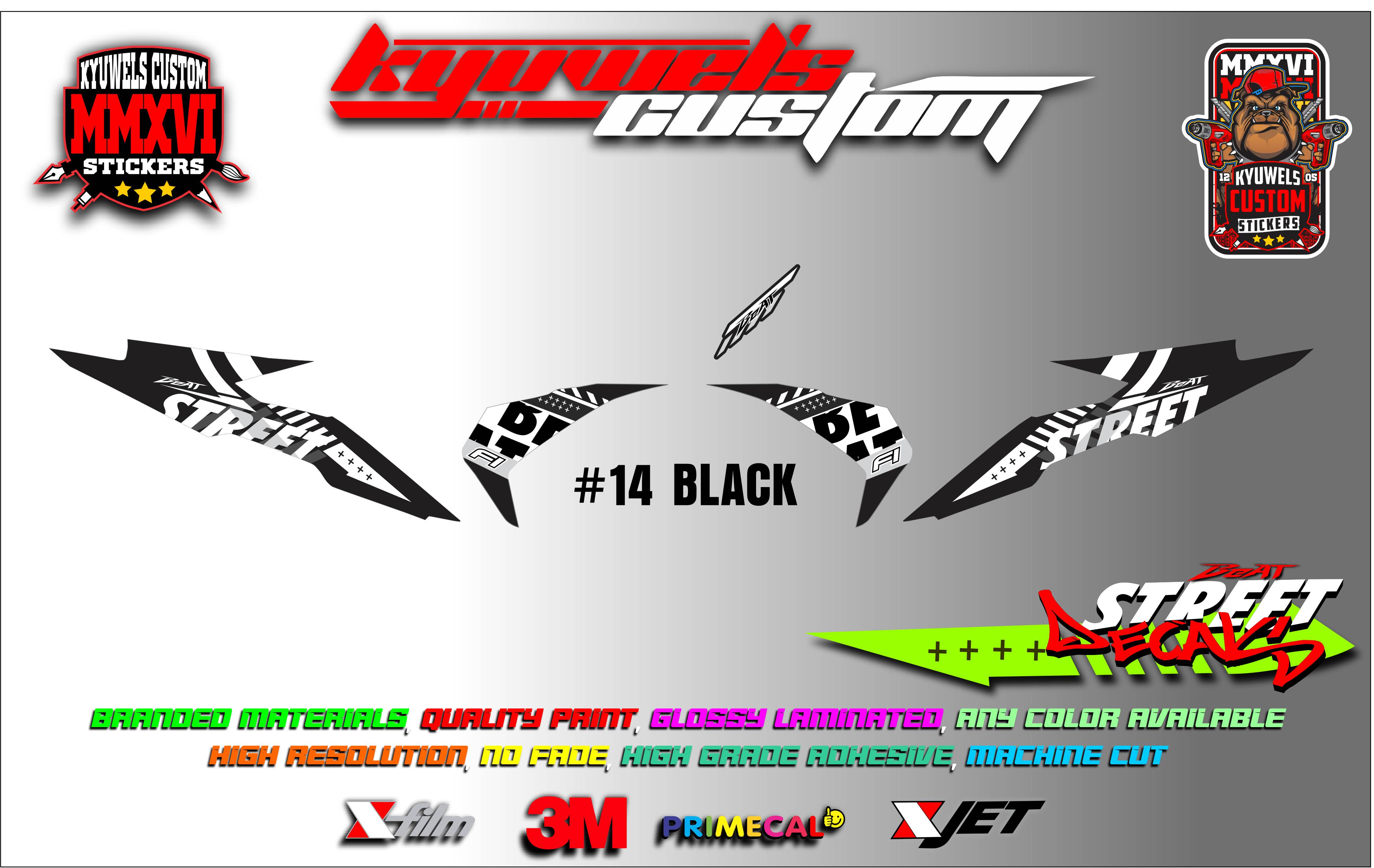 HONDA BEAT STREET STOCK DECALS | Lazada PH