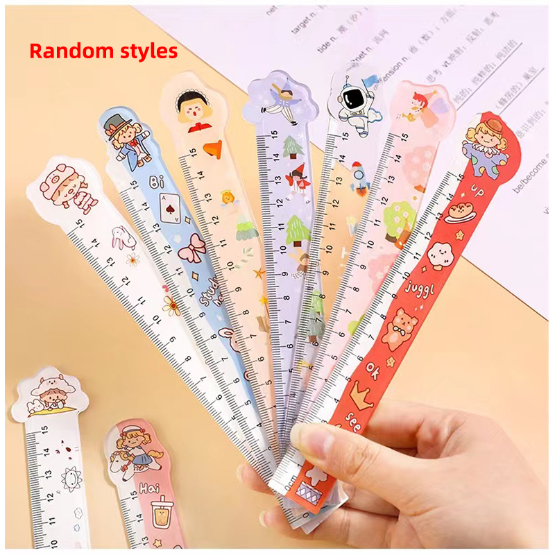 1pc 15cm Cartoon Ruler Students Ins Cute Ruler School Office Supplies ...