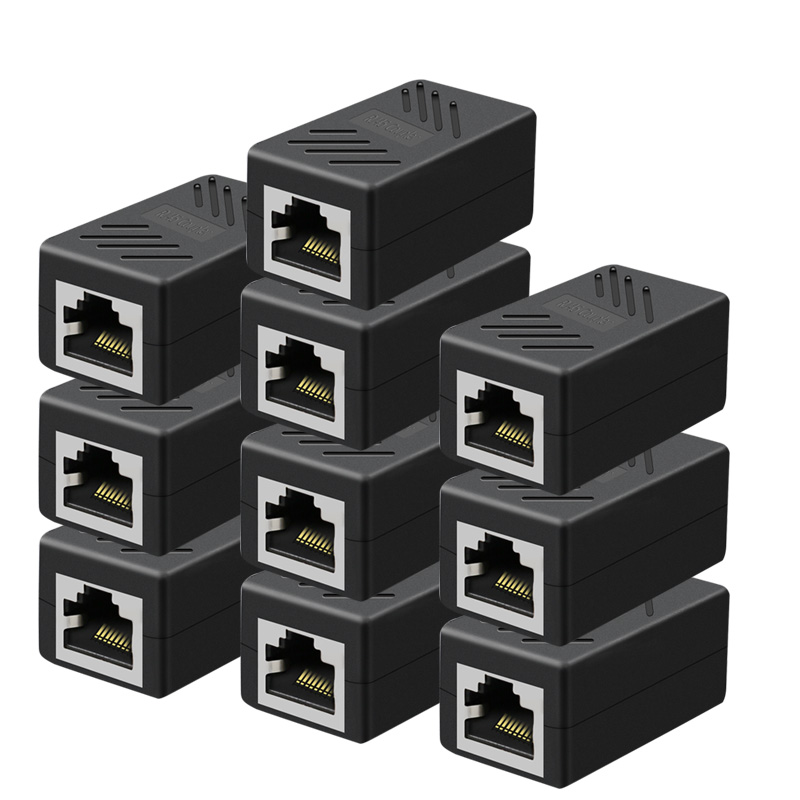 Dejue Network Connector Straight-through Head Crystal Head Network ...