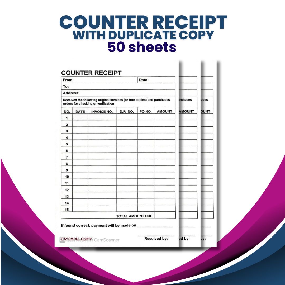 Big Counter Receipt (50 sheets) | Lazada PH