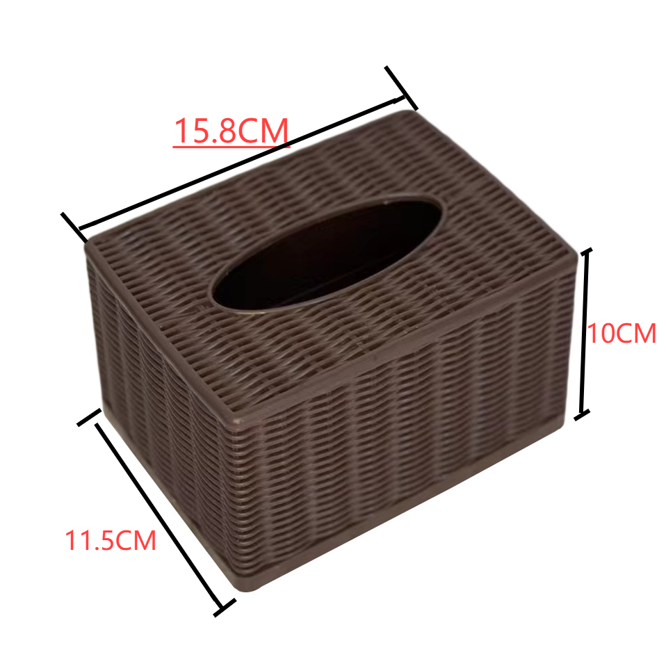 OAO Hotel Home Tissue Box Household Rattan Tissue Box Creative Plastic ...