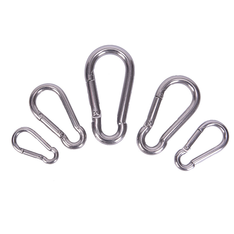 [Shelleys] 304 Stainless Steel Spring Carabiner Snap Hook Keychain ...