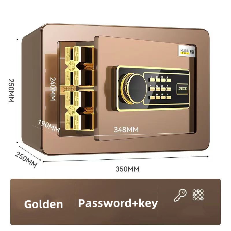 Luxury Digital Depository Cash Fireproof Safe Box Jewelry Home Hotel Lock Keypad Black Safety ...