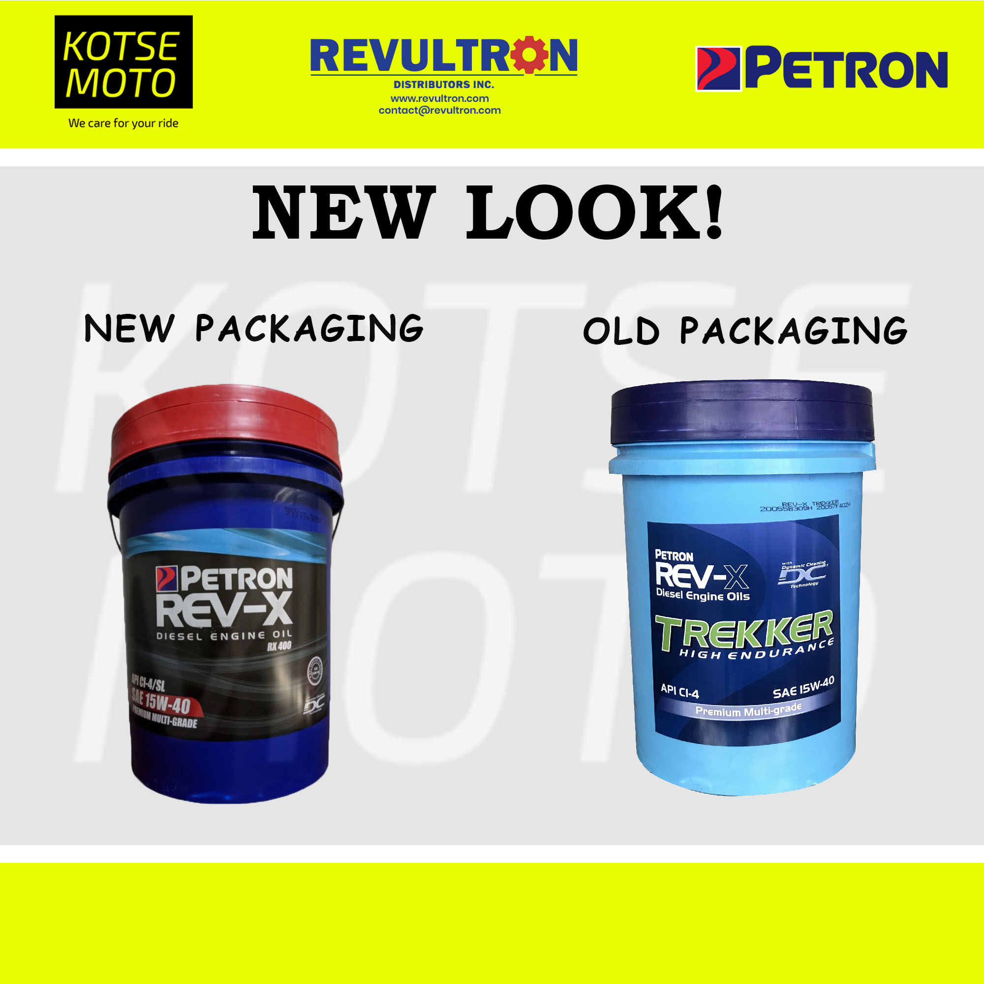 PETRON REV-X RX 400 SAE 15W40 API CI-4 / REV-X Trekker (18 Liter Pail) | Lazada PH