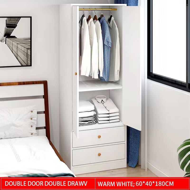 Rarus Modern Minimalist Wardrobe Bedroom Storage Wardrobe with Hanging ...