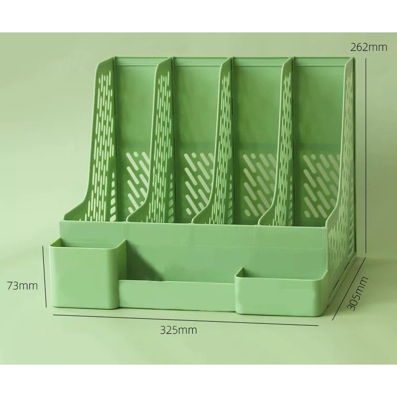 Office File Basket Four Grid File Column Data Rack Folder Storage Rack Lazada Ph