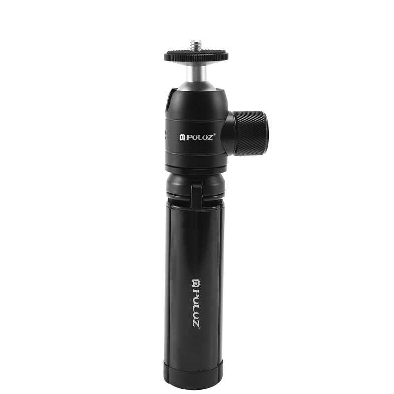 PULUZ Mini Pocket Metal Desktop Folding Tripod Mount + Mini Metal Ball ...