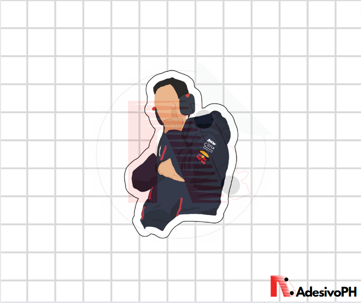 Christian Horner middle finger Sticker - F1 MEMES / MATTE / Waterproof ...