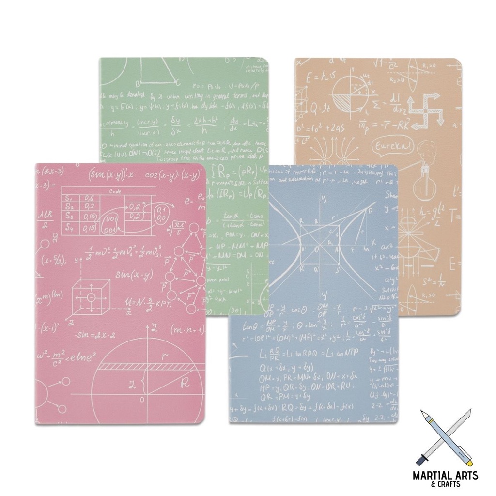 Set of 4 Softbound Lined Journal A5 Notebook - Based on My Calculations ...