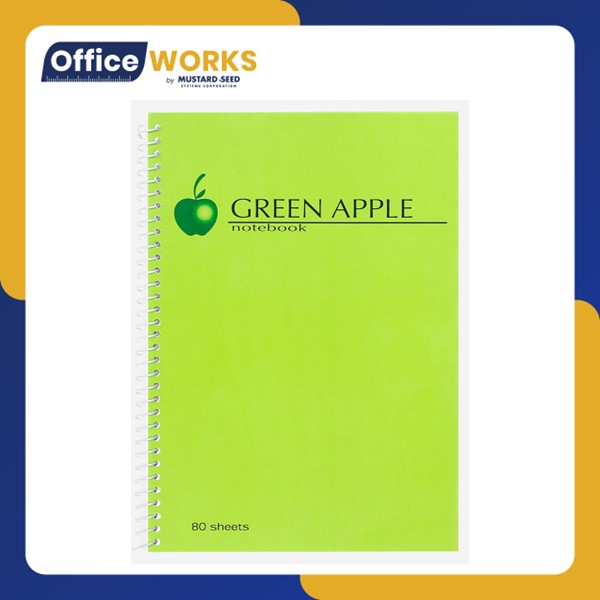 Green Apple Padded and Spiral Notebook 80 leaves | Lazada PH