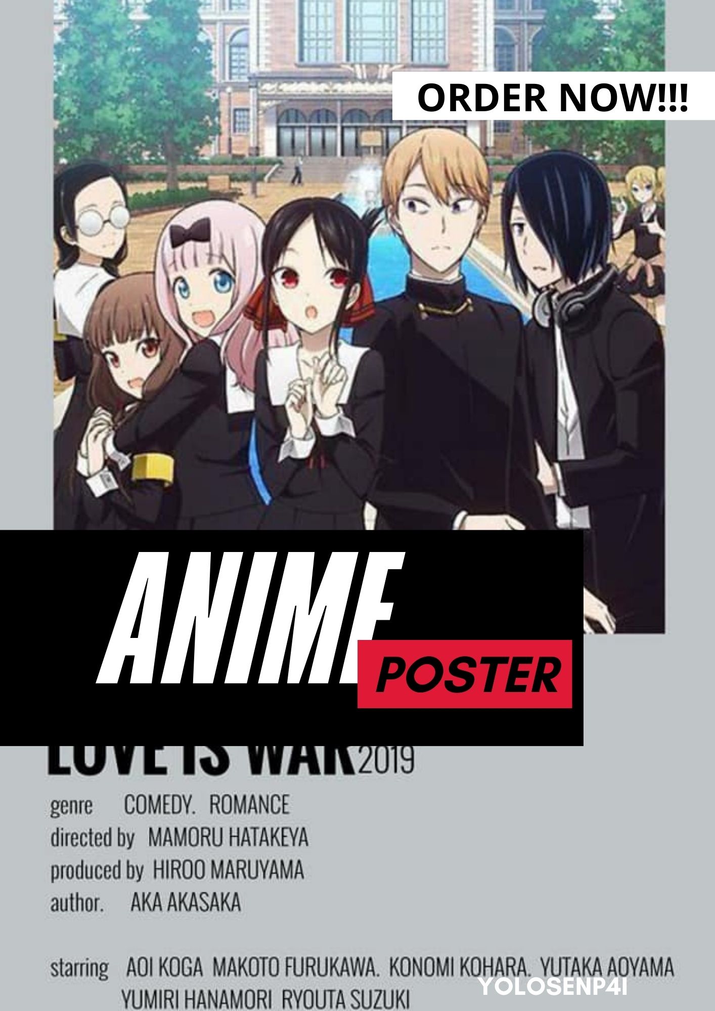 7PCS LOVE IS WAR ANIME POSTERS WITH 1 MONTH WARRANTY | Lazada PH