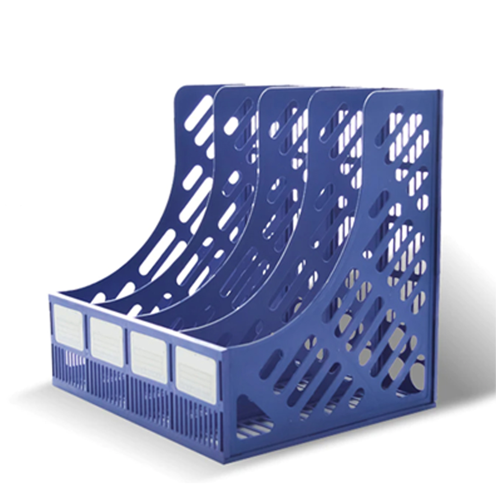 Office File Holder 4 Desktop Storage Book Paper Desk Rack Organizer ...