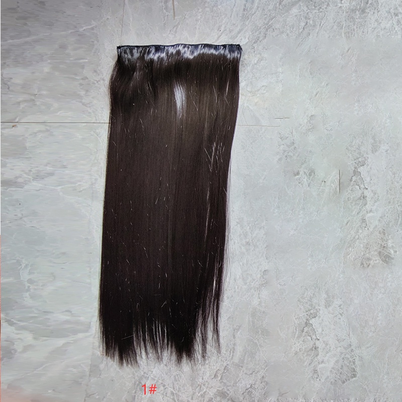 Nicedays🍒Klip Lurus Panjang Dalam Ekstensi Rambut Sintetis One Piece 5 ...