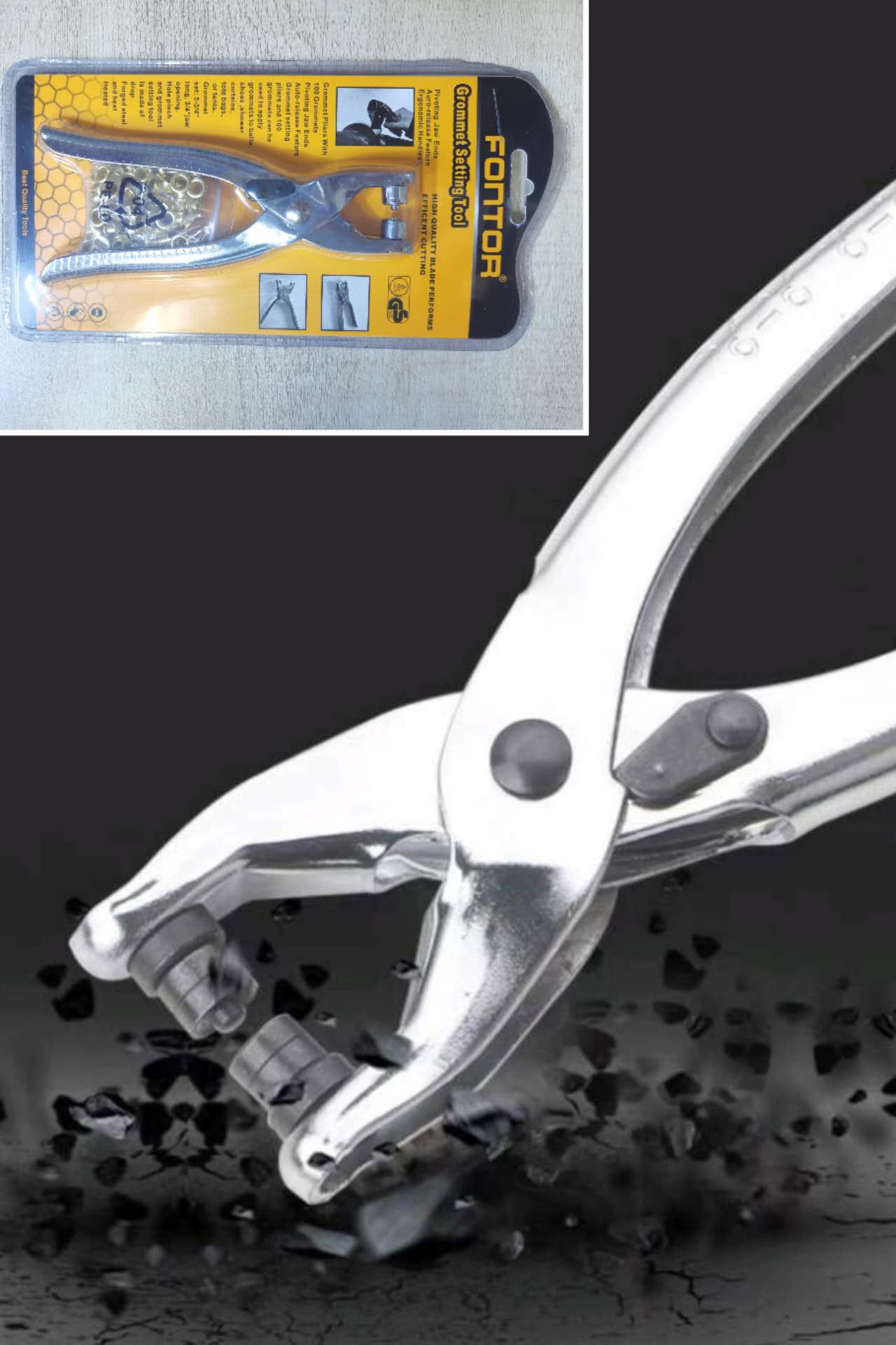 Fontor Grommet Eyelet Plier Set | Lazada PH