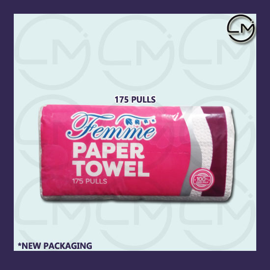 Femme Paper Towel Interfolded Tissue 120 175 Pulls Sold Per Pack Piece ...