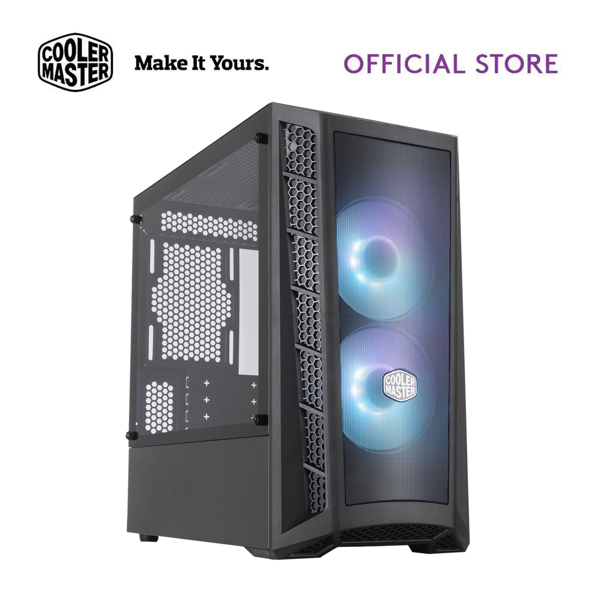 Cooler Master Masterbox MB311L ARGB Tempered Glass Side Panel Desktop ...