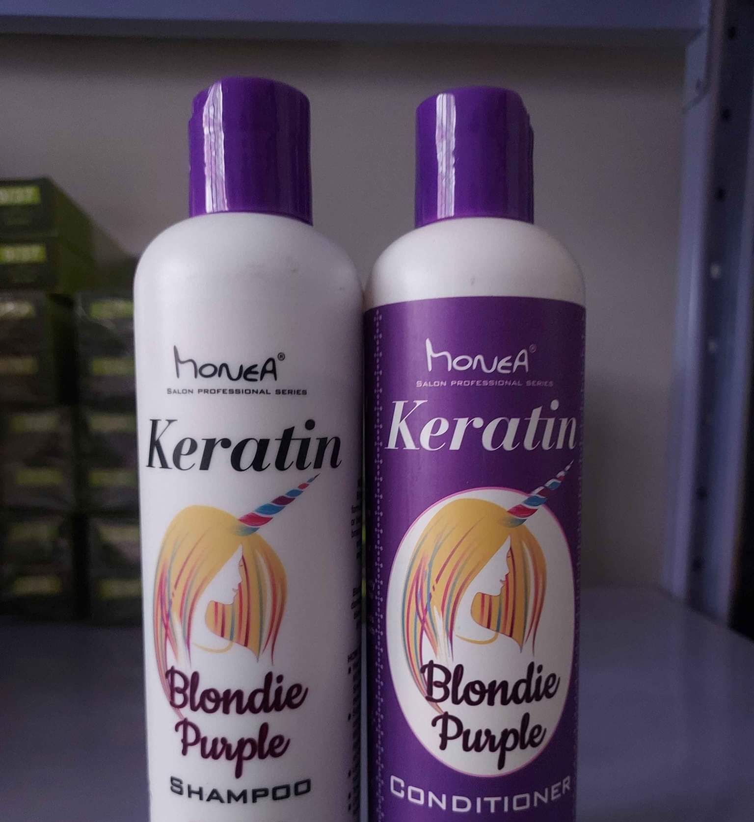 Monea Keratin Blondie Purple Shampoo and Conditioner Set -100mL | Lazada PH