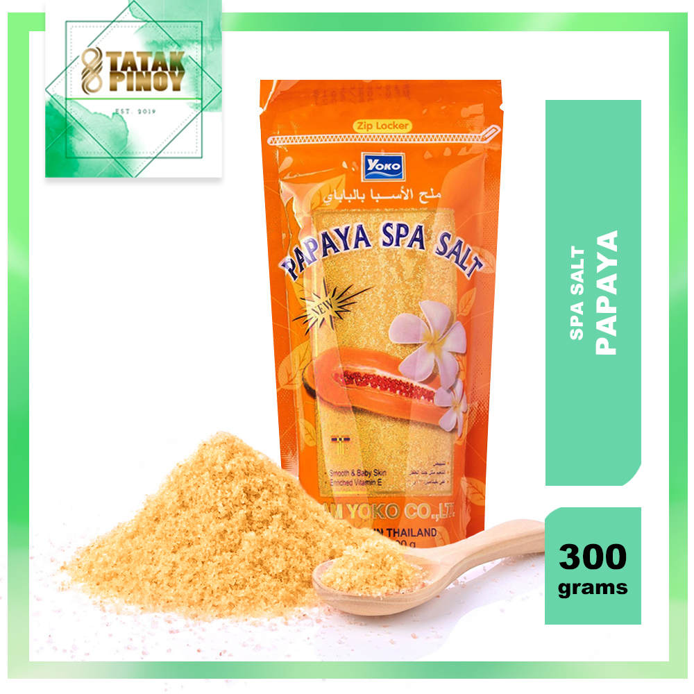 TATAK PINOY Authentic Yoko Papaya Spa Salt Scrub 100% Natural Scrub ...