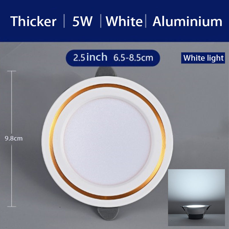 Recessed Downlight Tri-Color Ceiling Lights Panel Light Pin Light LED ...