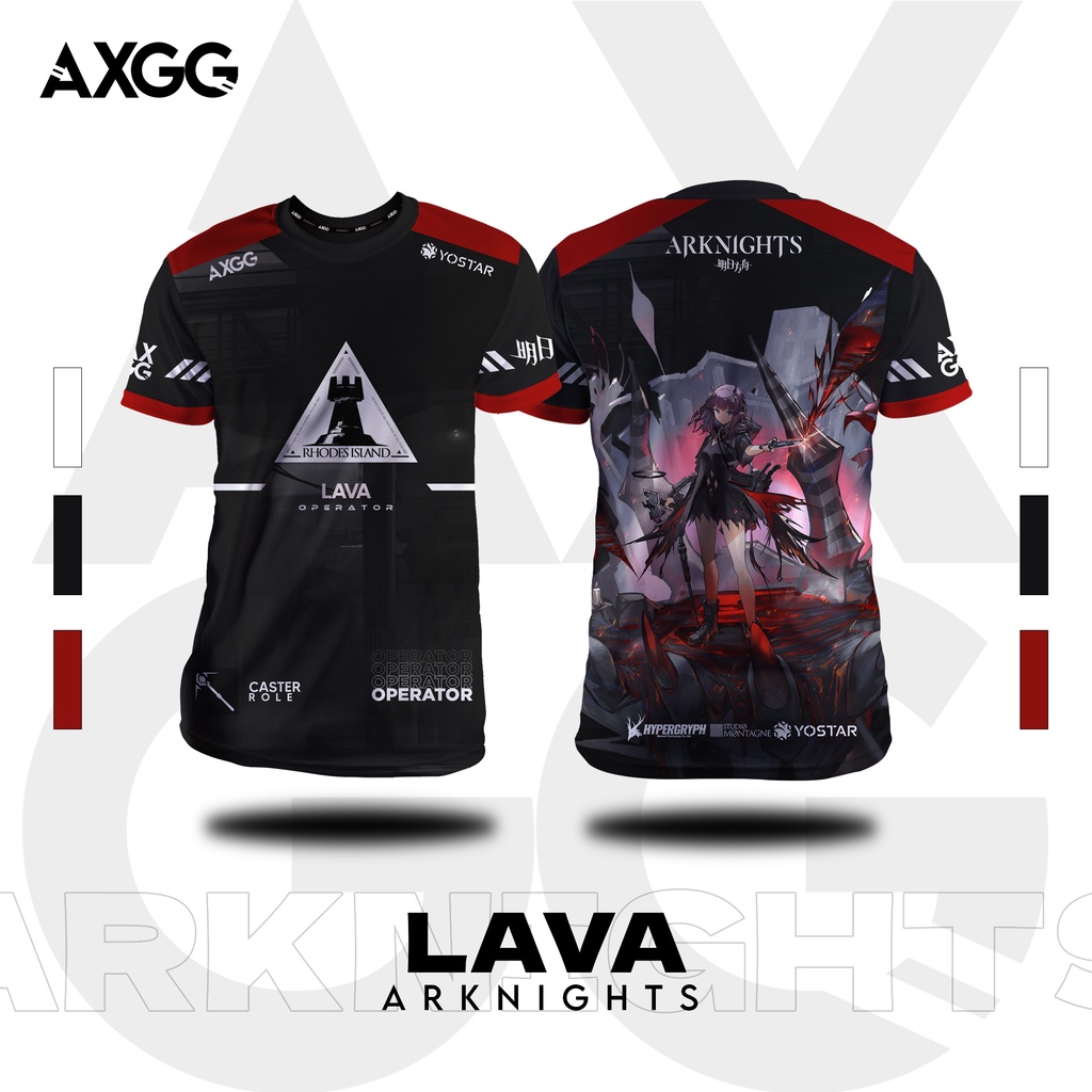 2022 AXGG " Arknights - Lava " Gaming Shirt | Lazada PH