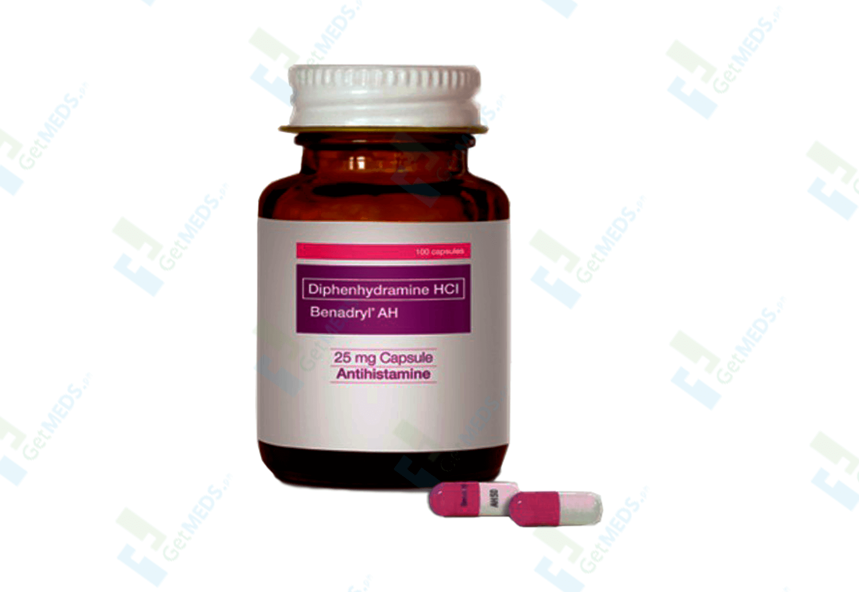 Benadryl AH (Diphenhydramine HCl) 25mg 1 Capsule | Lazada PH