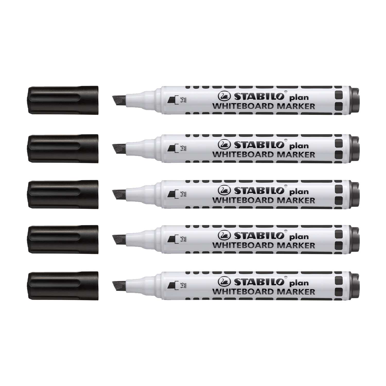 STABILO Plan Whiteboard Marker Bullet Fine and Chisel Broad Tip Pen Set ...