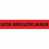 3" x 1000ft. 4-MIL Non-Detectable Underground Warning Tape Caution Buried Electric Line Below ...
