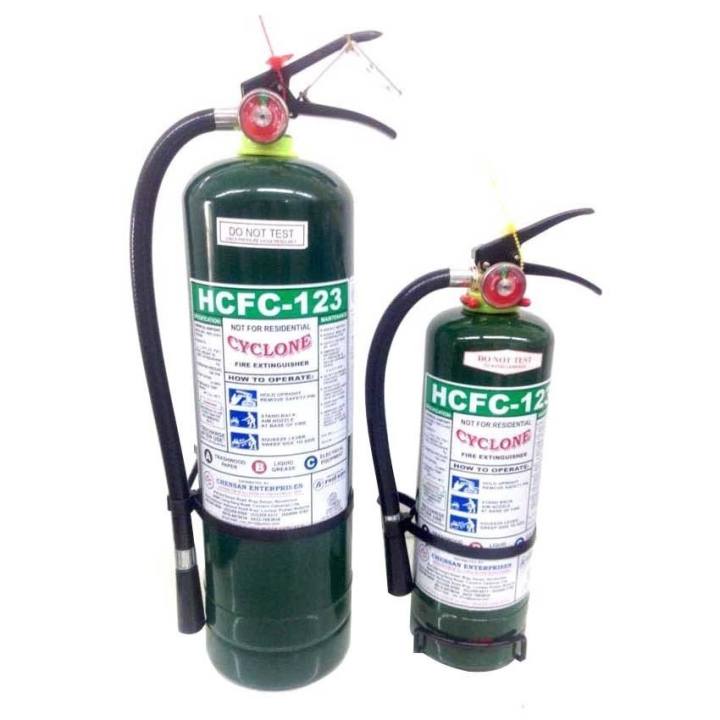 Cyclone Fire Extinguisher 5lbs and 10lbs HCFC-123 Clean Agent chemical ...