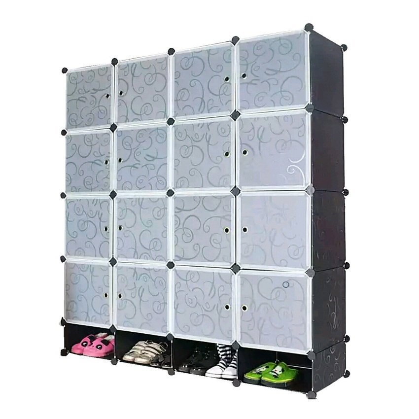 Quality Tupper Cabinet 16 Cubes Doors DIY Storage Cabinet with Bottom ...
