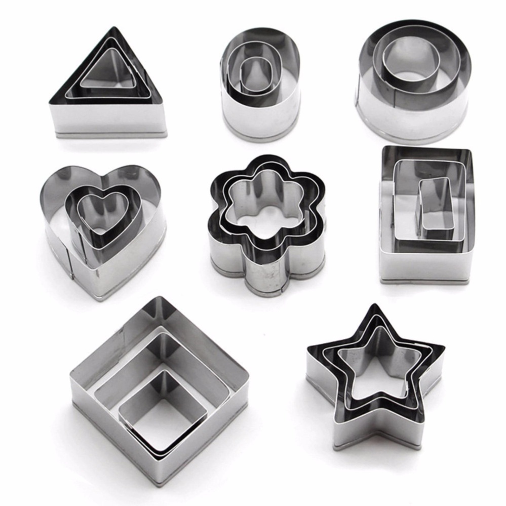 Mini Cookie Cutter set,Geometric Shapes Cutters, Mini Cutters Including ...