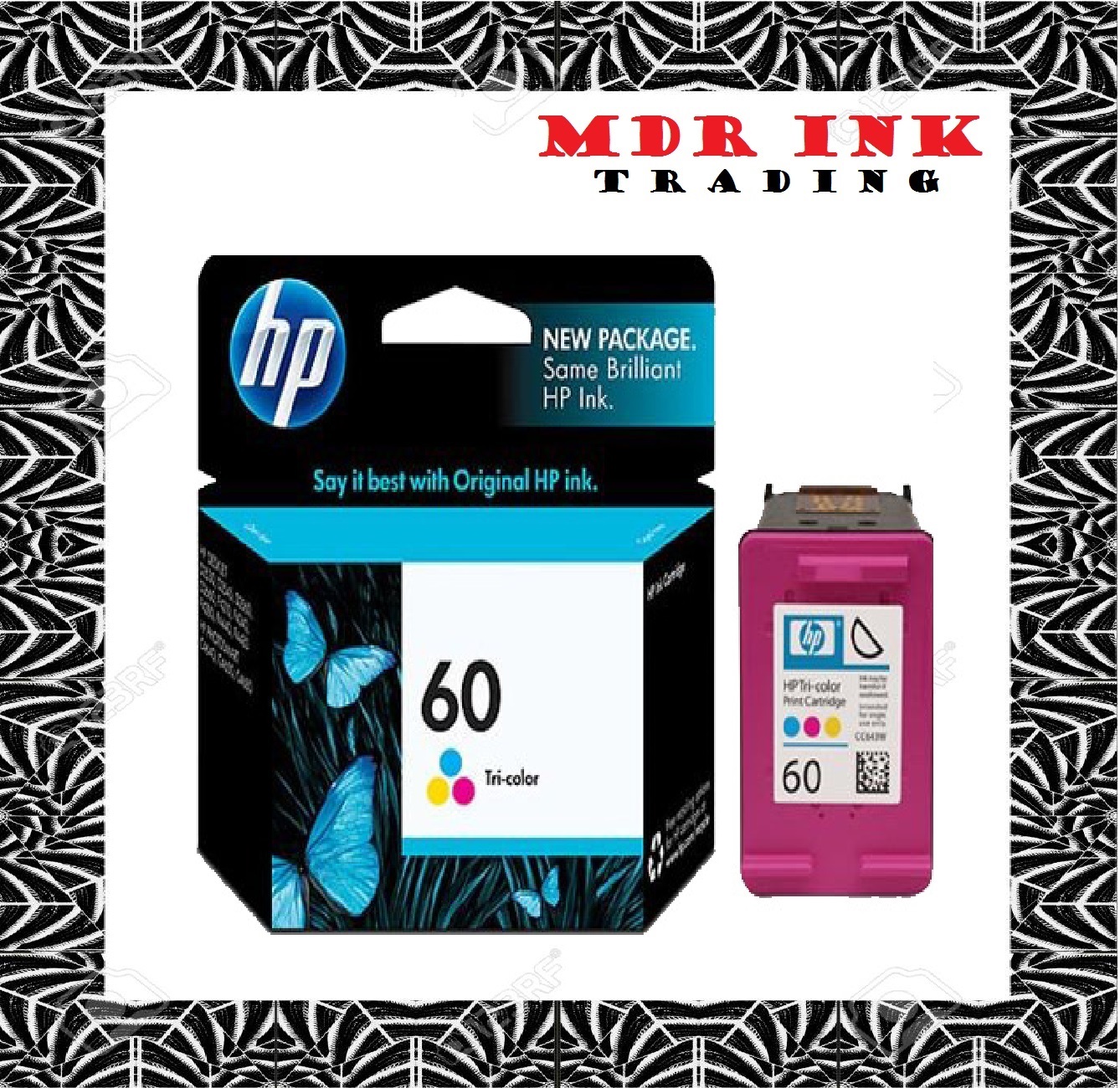 HP 60 Tri Color Original Ink Cartridge | Lazada PH